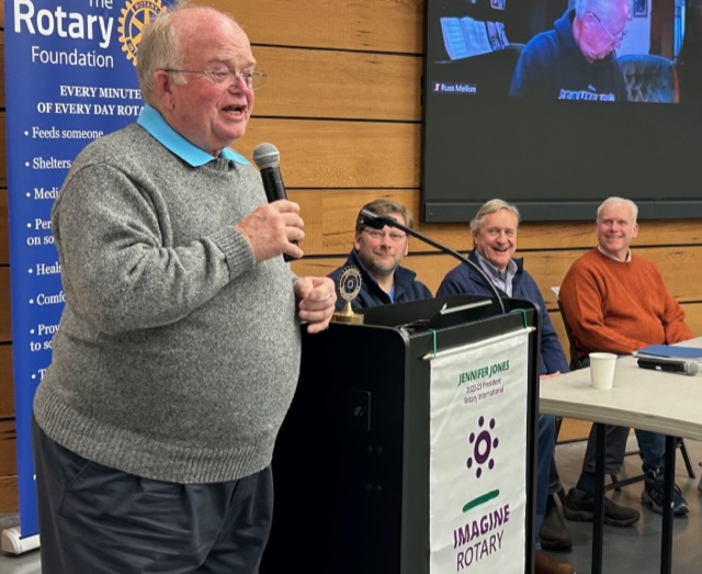 Making us all smile is Tom Hartig - even our guests.